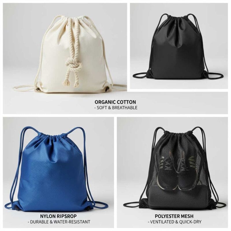 A Practical Guide to Drawstring Bag Materials, Styles, and Key Applications