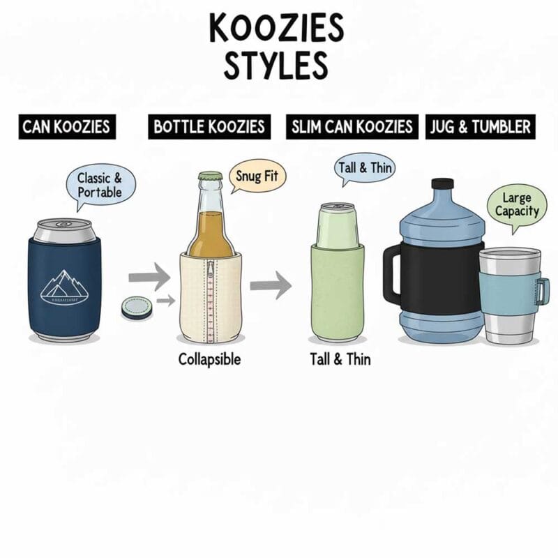Koozies Explained: Materials, Styles, and Benefits